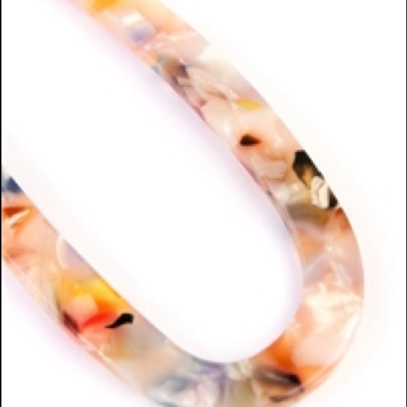 Jewelry | Multi Colored Marble Cut Out Drop Earrings | Poshmark